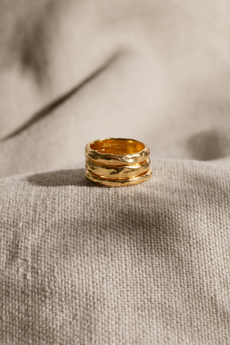 TRIPLE STACK RING SET - GOLD – Maurie and Eve